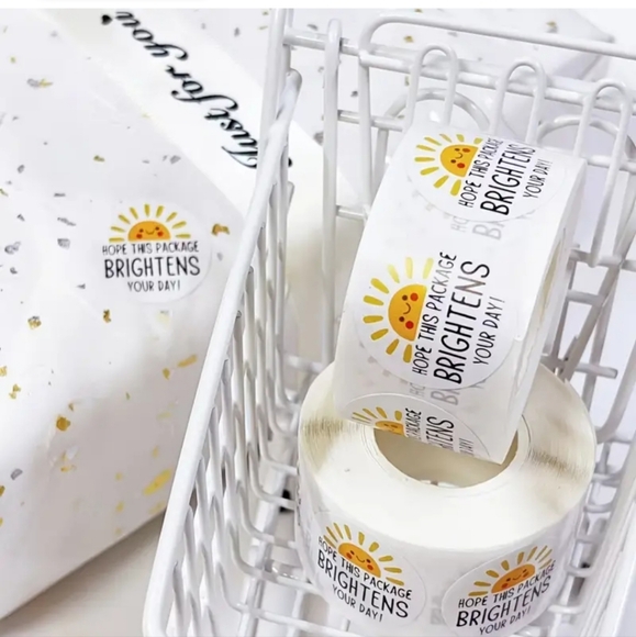 Sunshine | Office | 50 Sunshine Stickers Brighten Your Day Thank You ...